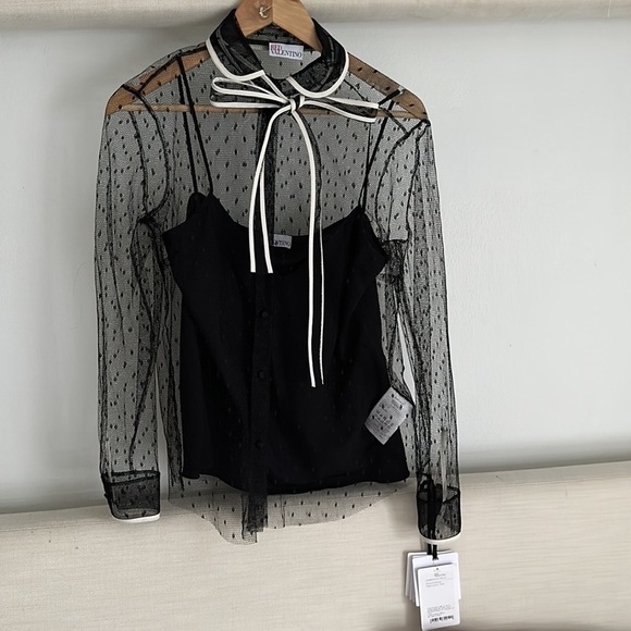 RED Valentino | Tops | Red Valentino New Blouse Authentic 0 | Poshmark